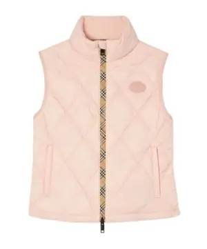 Burberry Packable Quilted Nylon Gilet - Pink