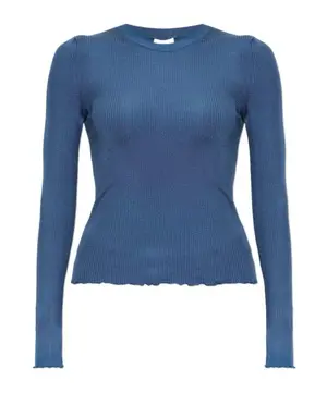 Alaïa Long-sleeve Knit Top - Blue