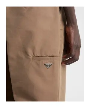 Prada Logo-plaque Straight-leg Trousers
