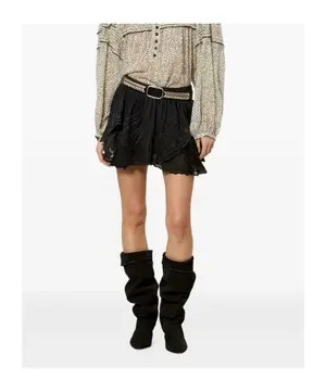 Isabel Marant Étoile Layale Embroidered Shorts - Black