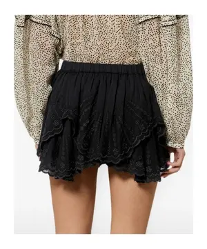 Isabel Marant Étoile Layale Embroidered Shorts - Black