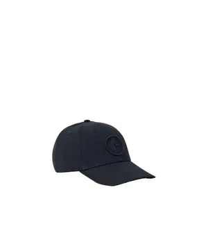 Stone Island Logo Baseball Cap - Black