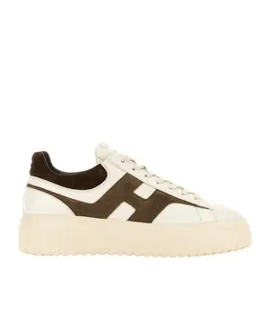 Hogan H-stripes Low-top Sneakers - Nude