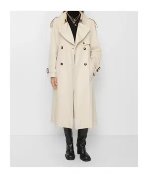 Burberry Long Gabardine Fitzrovia Trench Coat