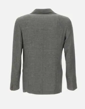 Eleventy Double-breasted Suit Jacket