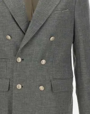 Eleventy Double-breasted Suit Jacket