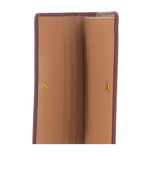 GIANNI CHIARINI Bubble Flap Wallet - Wine Red