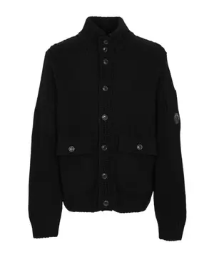 C.P. COMPANY Long-sleeve Cardigan - Black