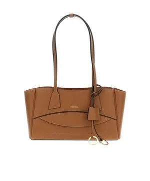 HIDESINS Logo-letter Shoulder Bag - Brown