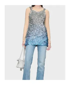 MAISON MARGIELA Tinsel-yarn Tank Top