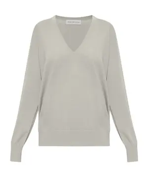 Dries Van Noten Long-sleeve Knit Top - Gray