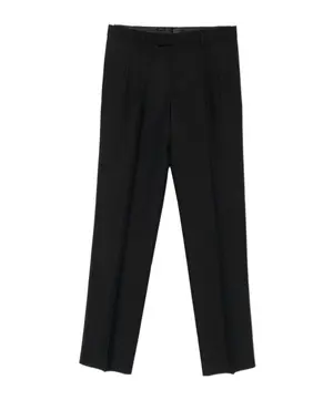 LARDINI Casual Trousers With Belt Loops - Black