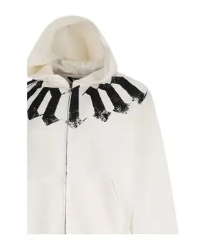 Palm Angels Big Neck Logo Zipped Hoodie
