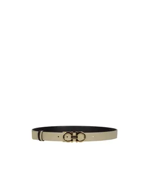 FERRAGAMO Gancini Reversible Belt - Nude