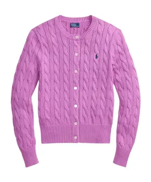 Polo Ralph Lauren Cable-knit Cardigan - Purple