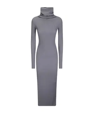 Rick Owens Long Sleeve Dress - Gray