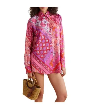 Emilio Pucci Oversized Printed Cotton-voile Shirt