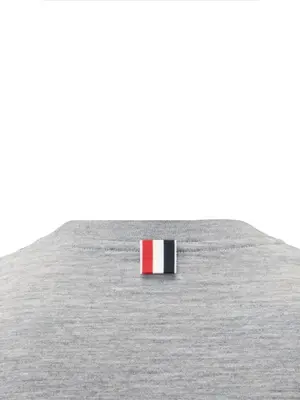 Thom Browne Striped Cuff Knitted T-shirt