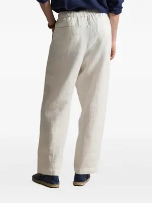 Polo Ralph Lauren Pleated Drawstring Trousers - White