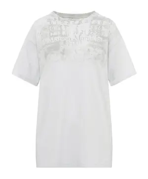 MAISON MARGIELA Numeric Logo Printed T-shirt - No
