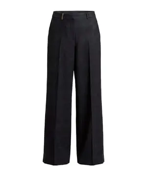 Peserico Check-pattern Trousers - Blue