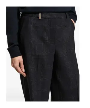 Peserico Check-pattern Trousers