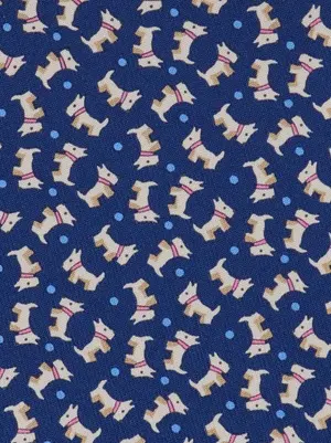 FERRAGAMO Charlie Print Silk Tie