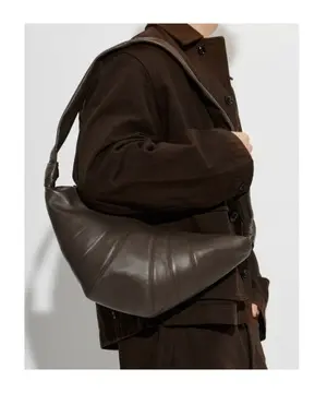 LEMAIRE Small Croissant Shoulder Bag - Brown