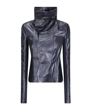 Rick Owens Long-sleeved Casual Jacket - Black