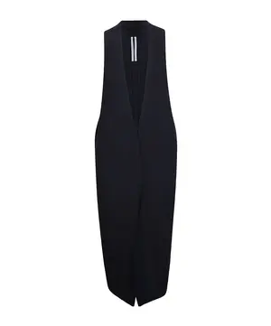 Rick Owens V-neck Sleeveless Knit Top - Black