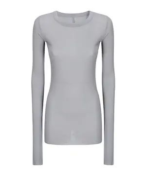 Rick Owens Crew Neck Long-sleeved T-shirt - Gray
