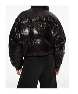 DIESEL® Cotton-padded Jacket With A Knit Collar