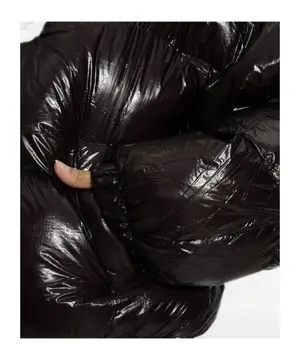DIESEL® Cotton-padded Jacket With A Knit Collar