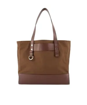 Marni Logo Embossed Tote Bag - Brown