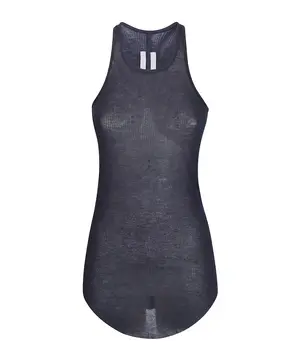 Rick Owens Round Neck Sleeveless Vest - Black