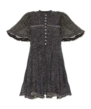 Isabel Marant Étoile Short-sleeved Dress - Black Ecru