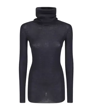 Rick Owens Long-sleeved Knitwear - Black