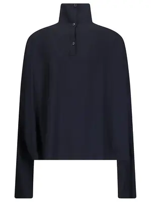 Rick Owens High-necked Long-sleeved Top