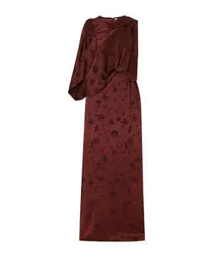 Erdem Jacquard Crepon Gown - Brown