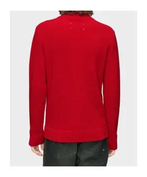 MAISON MARGIELA Ribbed Zip-up Sweatshirt