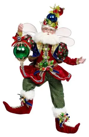 MARK ROBERTS Ornament Maker Fairy - Deep Red