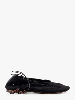 ALOHAS Rosemary Crochet Ballerinas With Ankle Ties