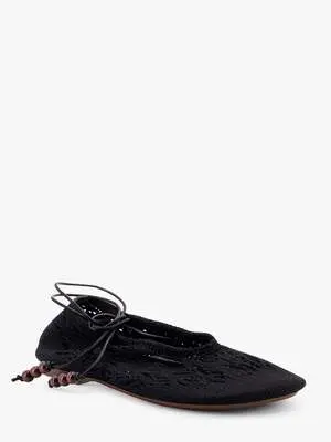 ALOHAS Rosemary Crochet Ballerinas With Ankle Ties