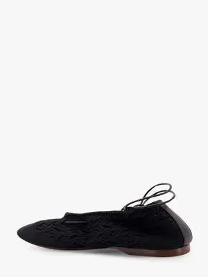 ALOHAS Rosemary Crochet Ballerinas With Ankle Ties