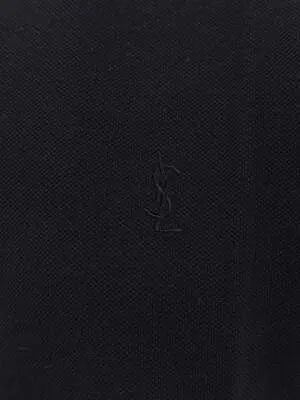 Saint Laurent Cotton Blend Polo Shirt With Logo