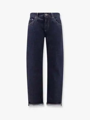 Dolce & Gabbana Classic Jeans With Logo Embroidery - Blue
