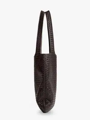 Bottega Veneta Veneto Intrecciato Leather Shoulder Bag - Brown