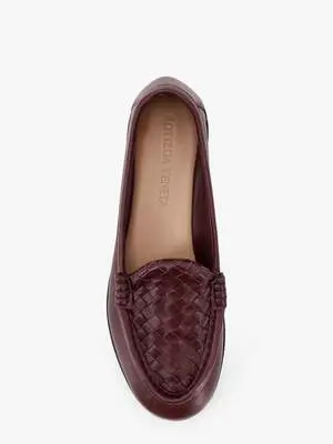 Bottega Veneta Silenzio Leather Loafers With Intrecciato Pattern