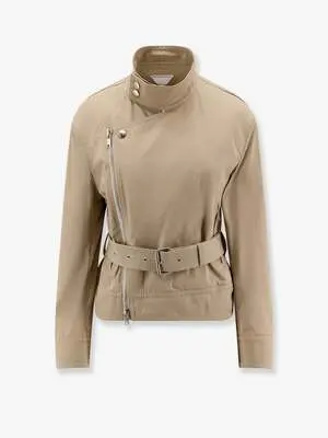 Bottega Veneta Compact Cotton Mini Trench - Beige