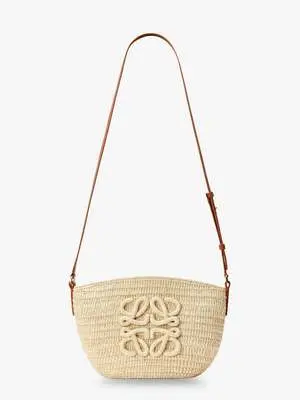 Loewe Paula's Ibiza Eclipse Raffia And Leather Crossbody Bag